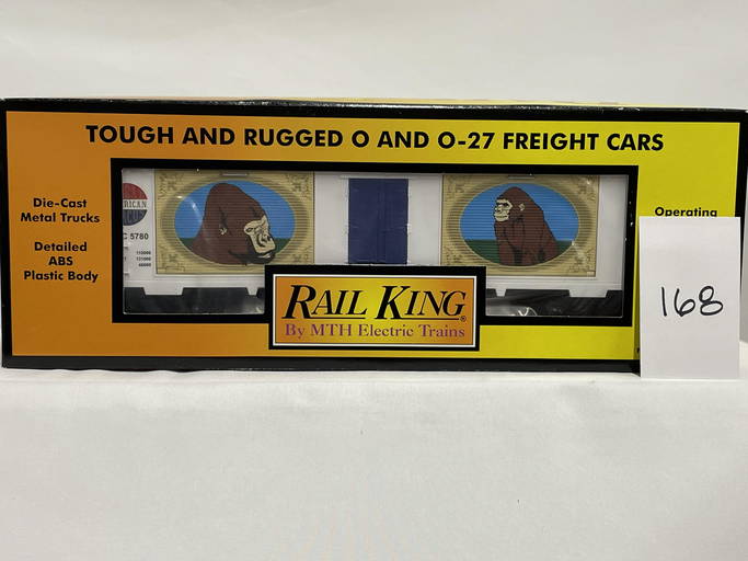 MTH 30-74058 Circus Window Boxcar w/ Gorillas & OB (#0168) on Dec 28 ...