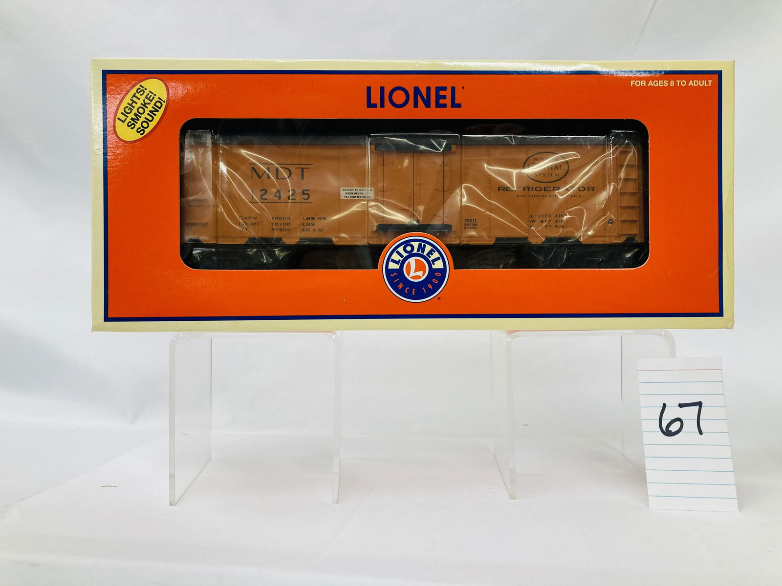 Lionel 29811 Merchants Dispatch Transit Hot Box Reefer W/ Ob