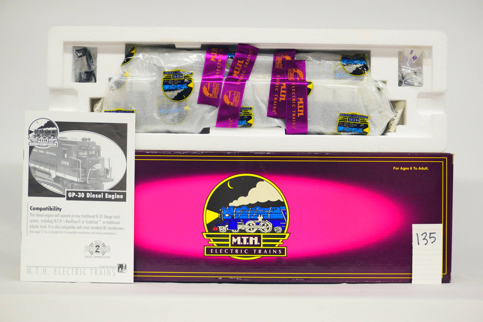 Mth (premier) - No. 20-2400-1 - Seaboard Gp30 Diesel Locomotive W ...