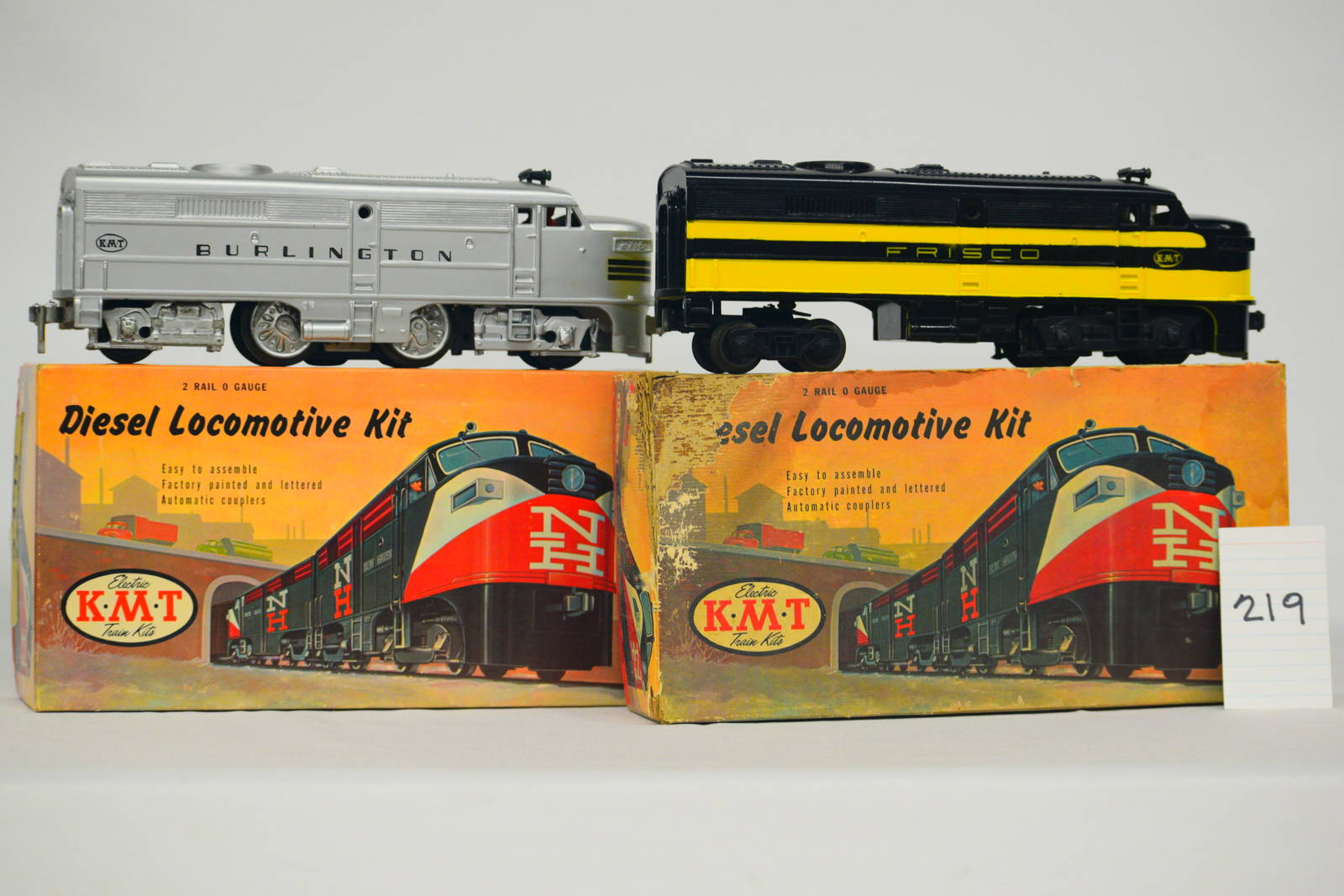 Kmt Kits Frisco & Burlington Fa Diesel Loco's. Both Frames Have Been ...