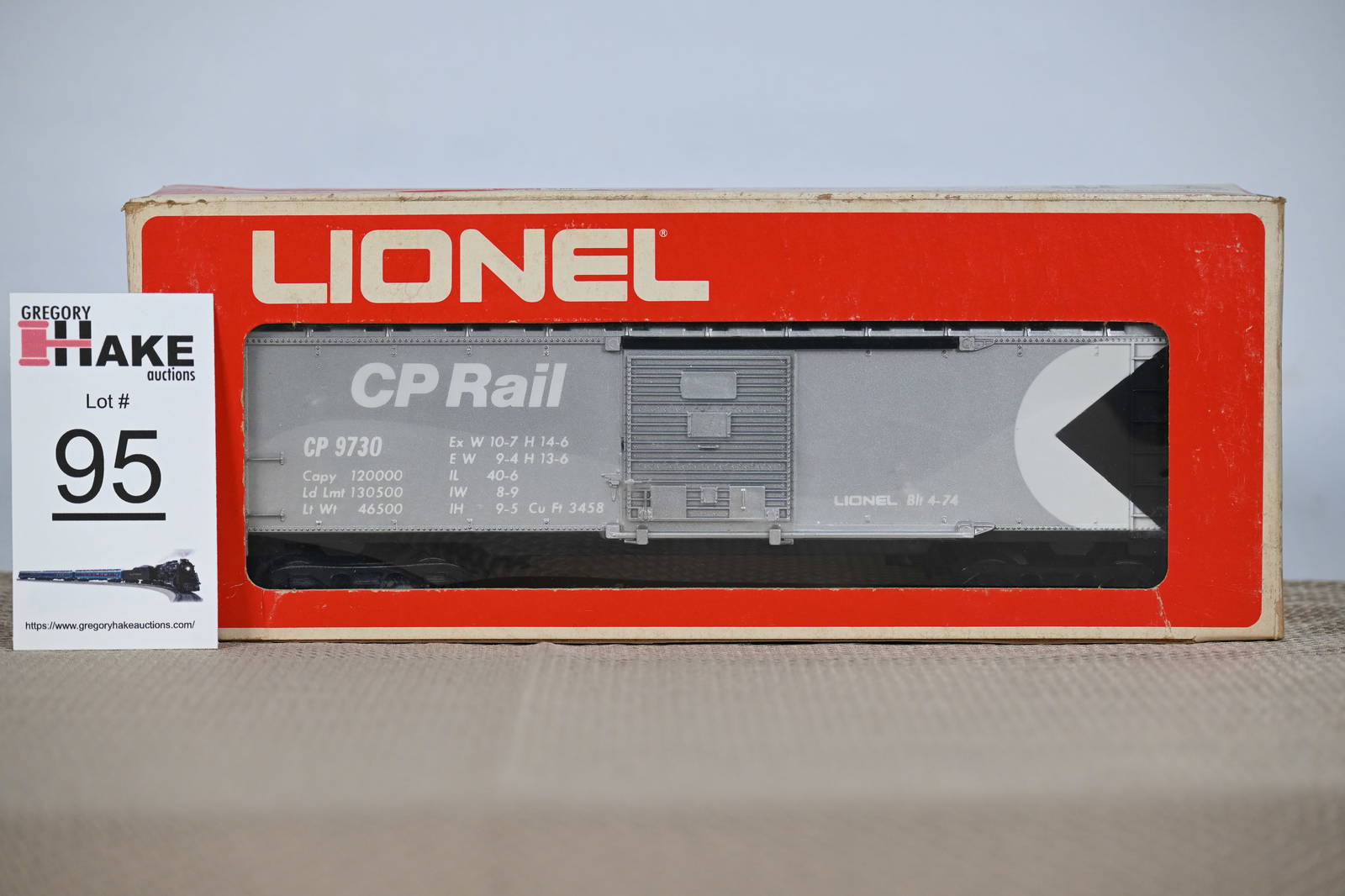 Lionel (mpc) - 9730: (o Gauge) Canadian Pacific - Cp Rail Box Car W/ob Auction