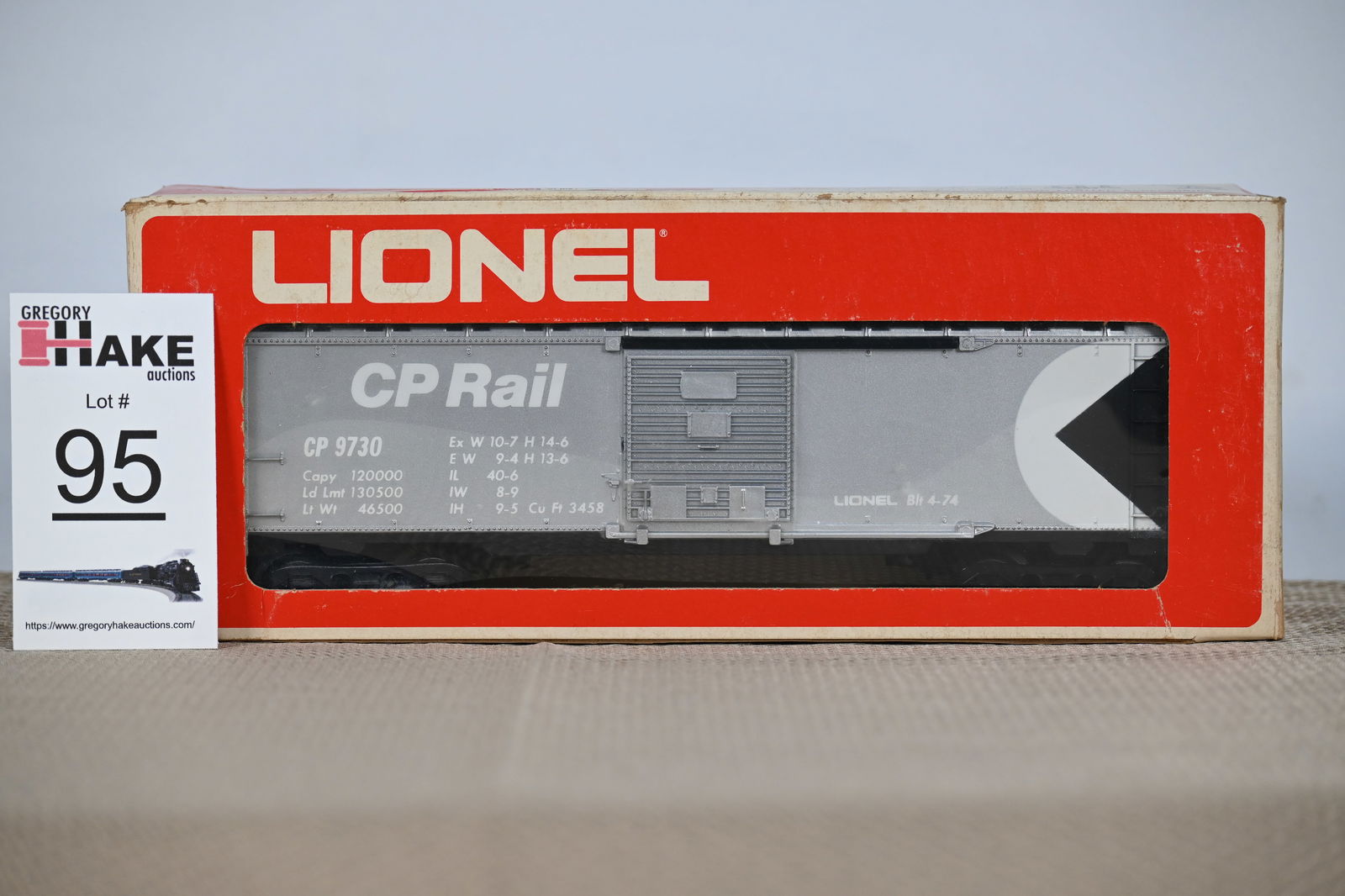 Lionel (mpc) - 9730: (o Gauge) Canadian Pacific - Cp Rail Box Car W/ob Auction
