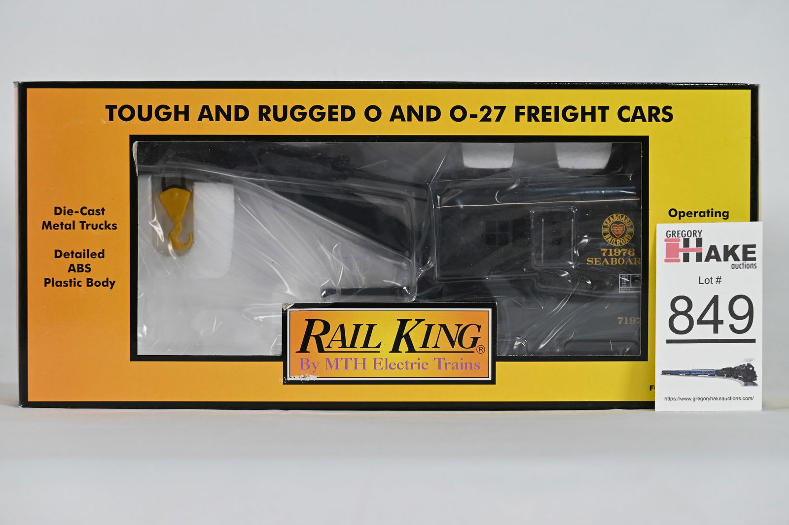 Mth (railking) 30 7972: Seaboard Crane Car W/ob