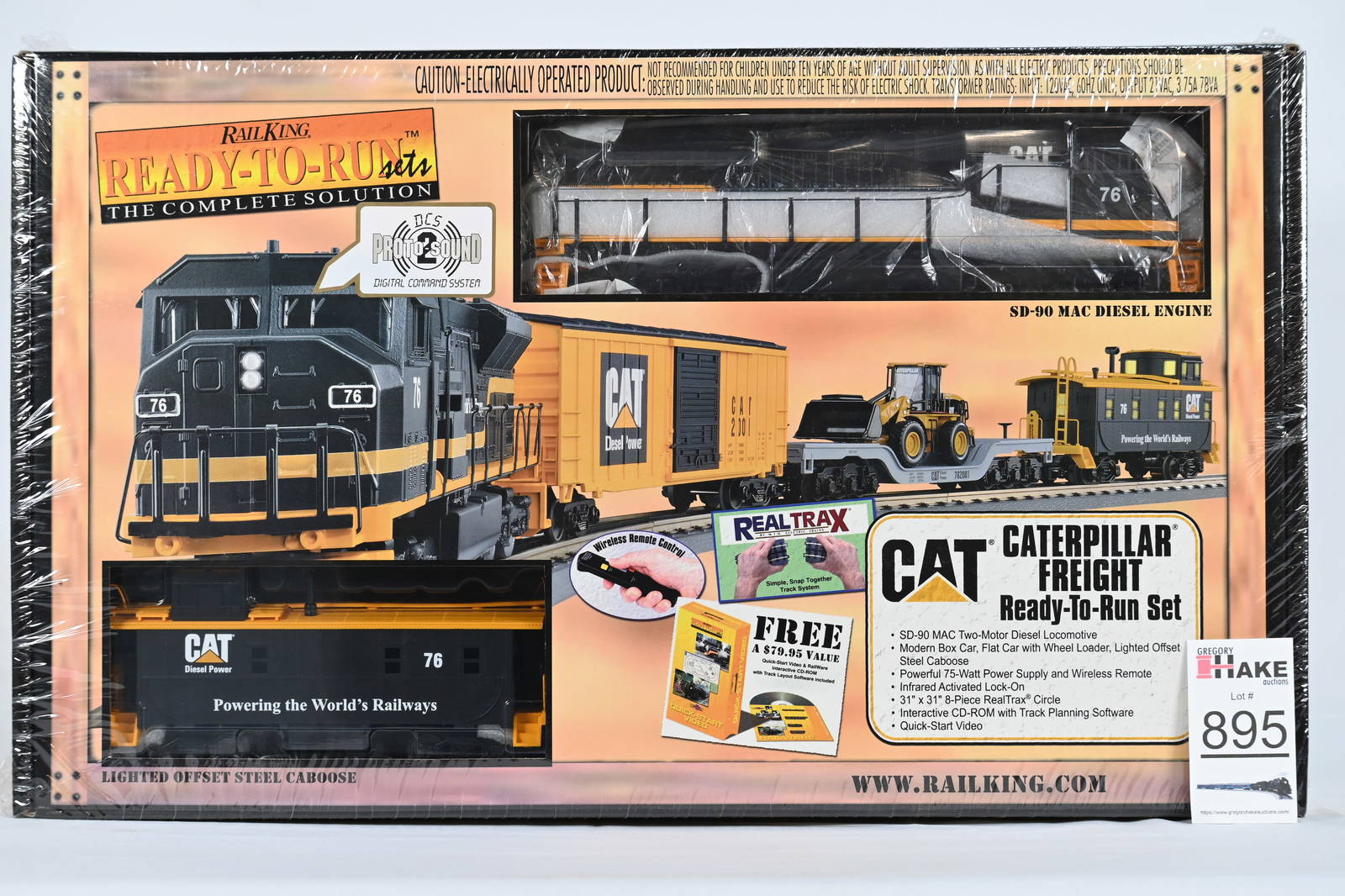 Mth (railking) - 30-4053-1: Caterpillar - Sd90 Mac R-t-r Train Set W ...