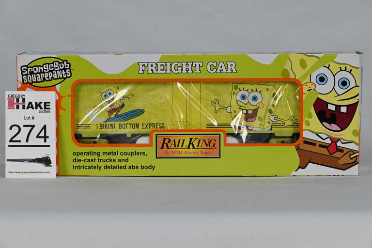 Mth (railking) 30 78014: Sponge Bob Reefer Car, W/ob