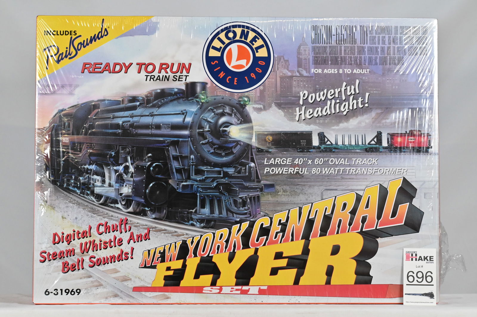 Lionel (lti) - 6-31969: Nyc - Steam Freight Set, Railsounds, W/ob Auction