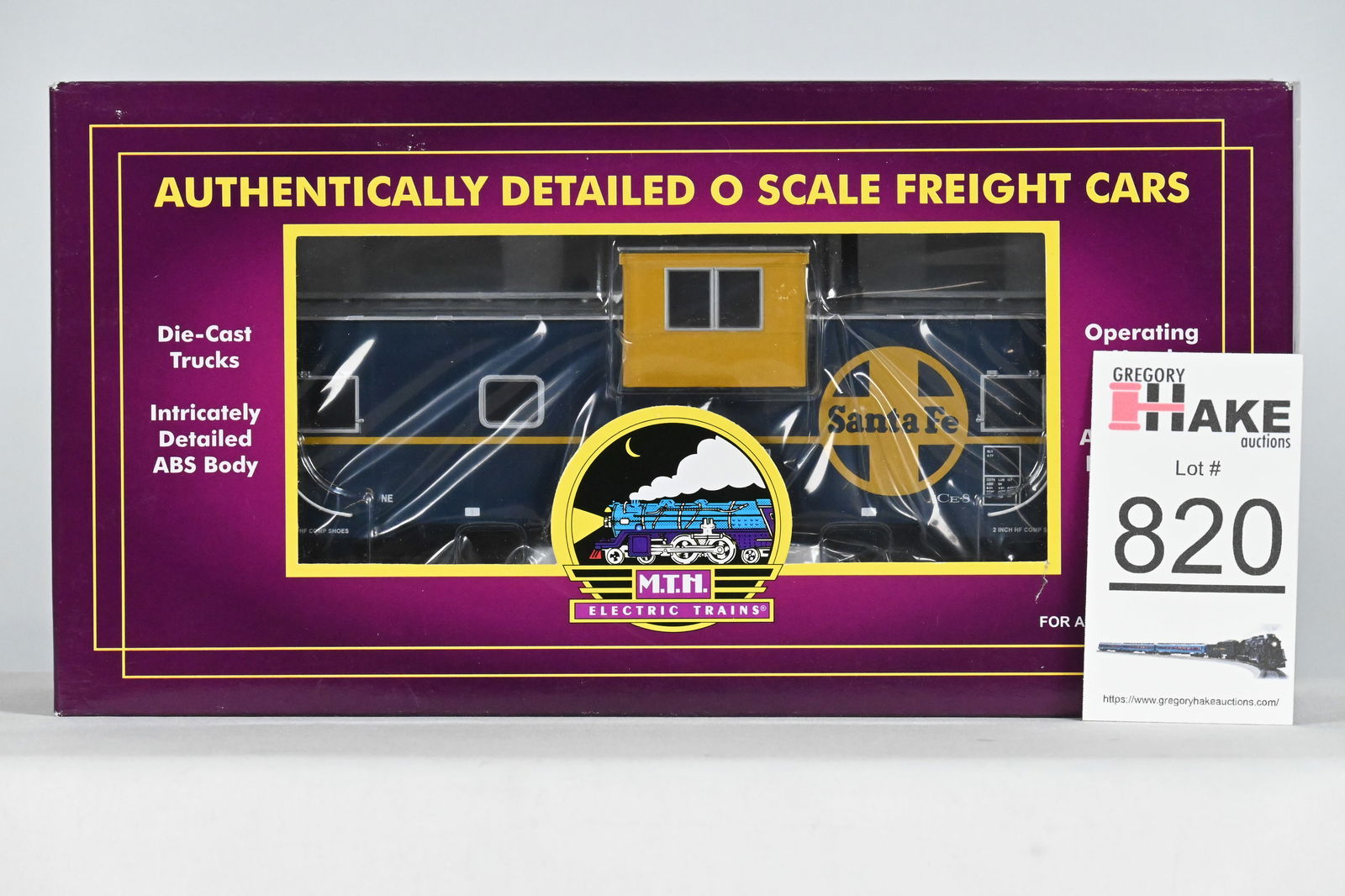 Mth (premier) - 20-91202: Santa Fe - Extended Vision Caboose, W/ob Auction