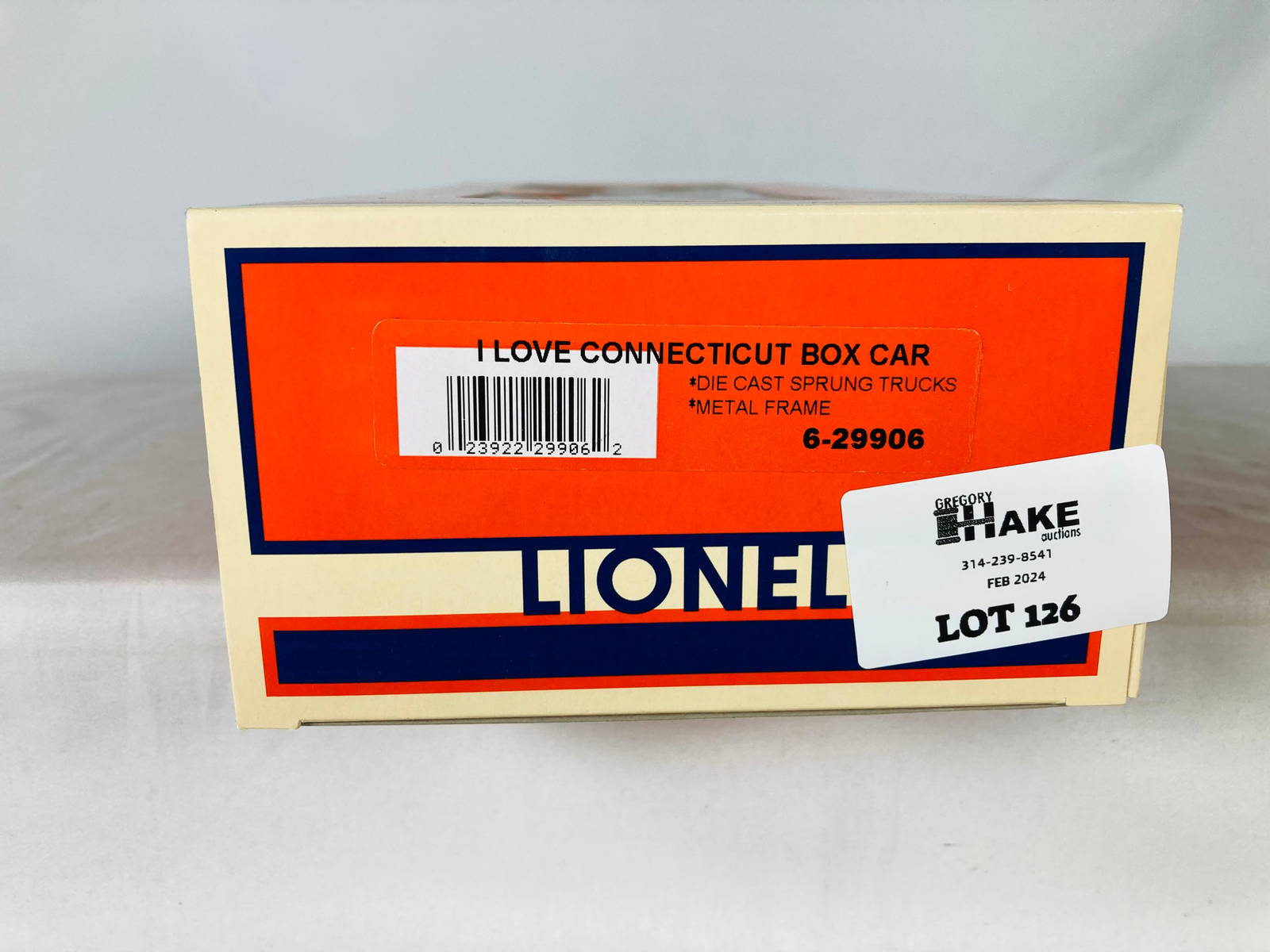 Lionel Lti 6-29906 I Love Connecticut Boxcar W/ Ob Auction