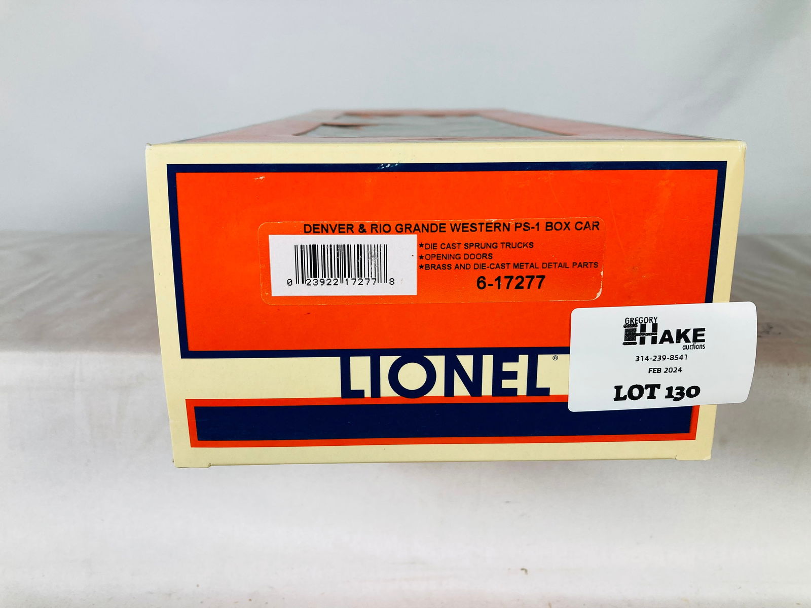 Lionel Lti 6-17277 Denver & Rio Grande Western Ps-1 Boxcar W/ Ob Auction