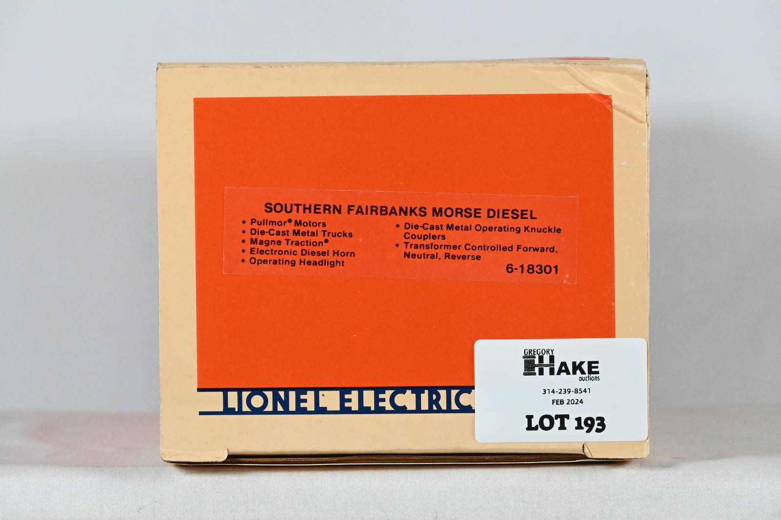 Lionel Lti 6-18301 Southern Fm Diesel Locomotive W/ Ob Auction