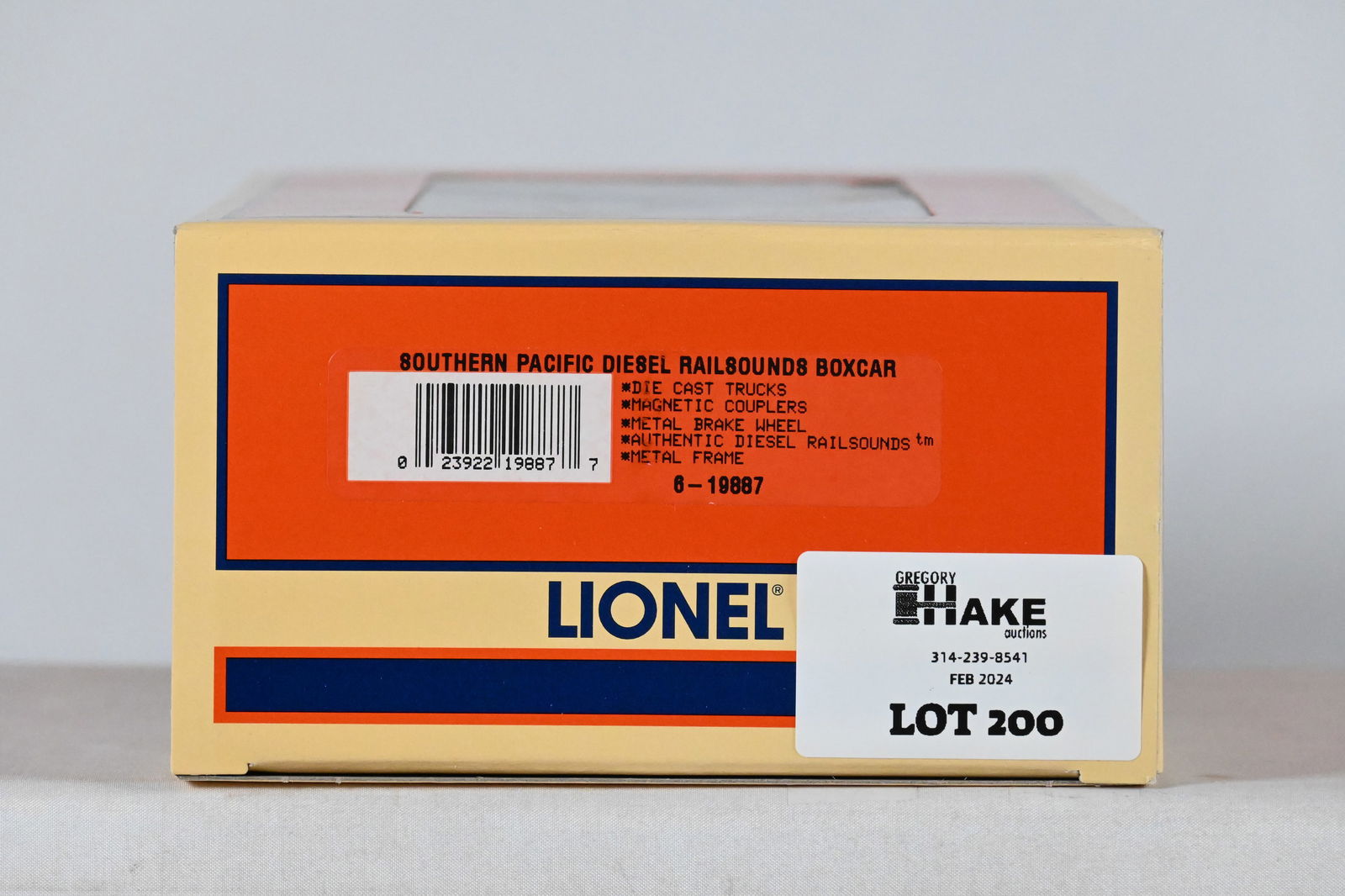 Lionel Lti 6-19887 Southern Pacific Diesel Railsounds Boxcar W/ Ob Auction