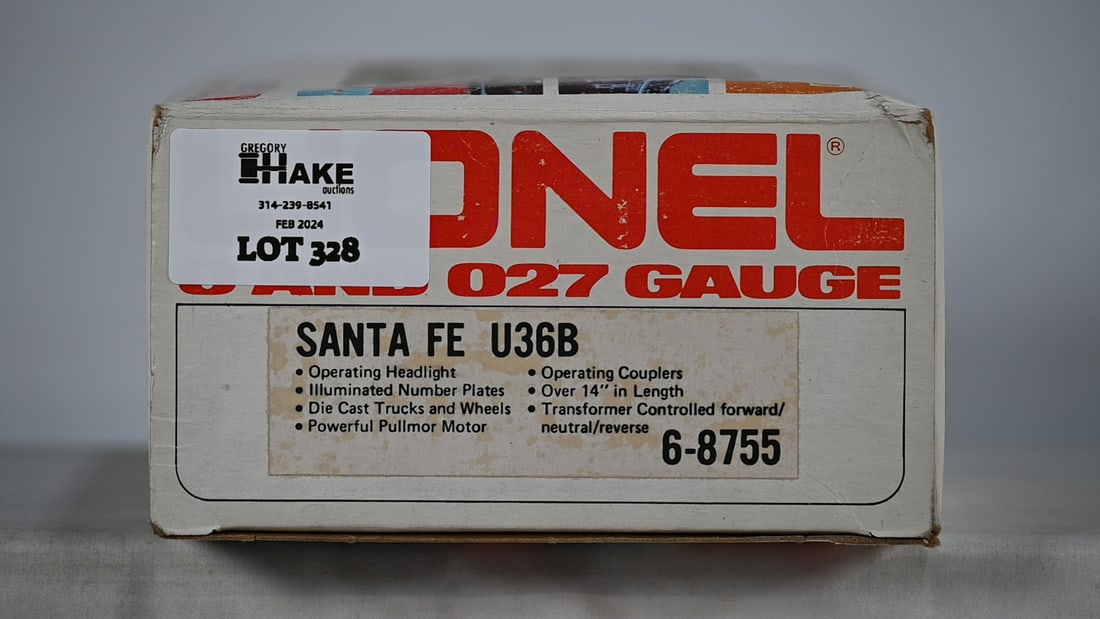 Lionel Mpc 6-8755 Santa Fe U36b Powered Diesel Locomotive W/ Ob Auction