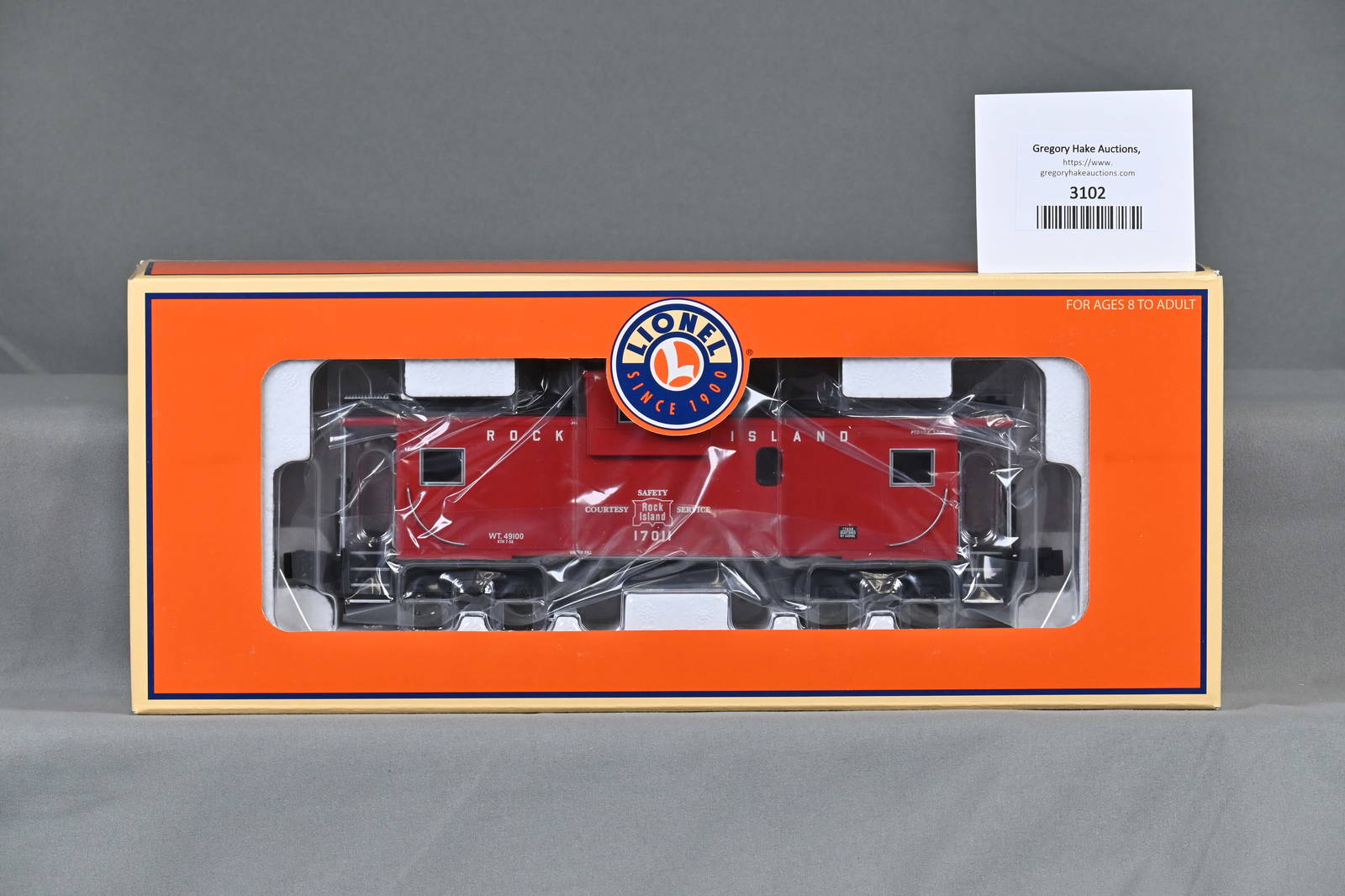 Lionel 6-17638 Rock Island Extended Caboose W/ob Auction