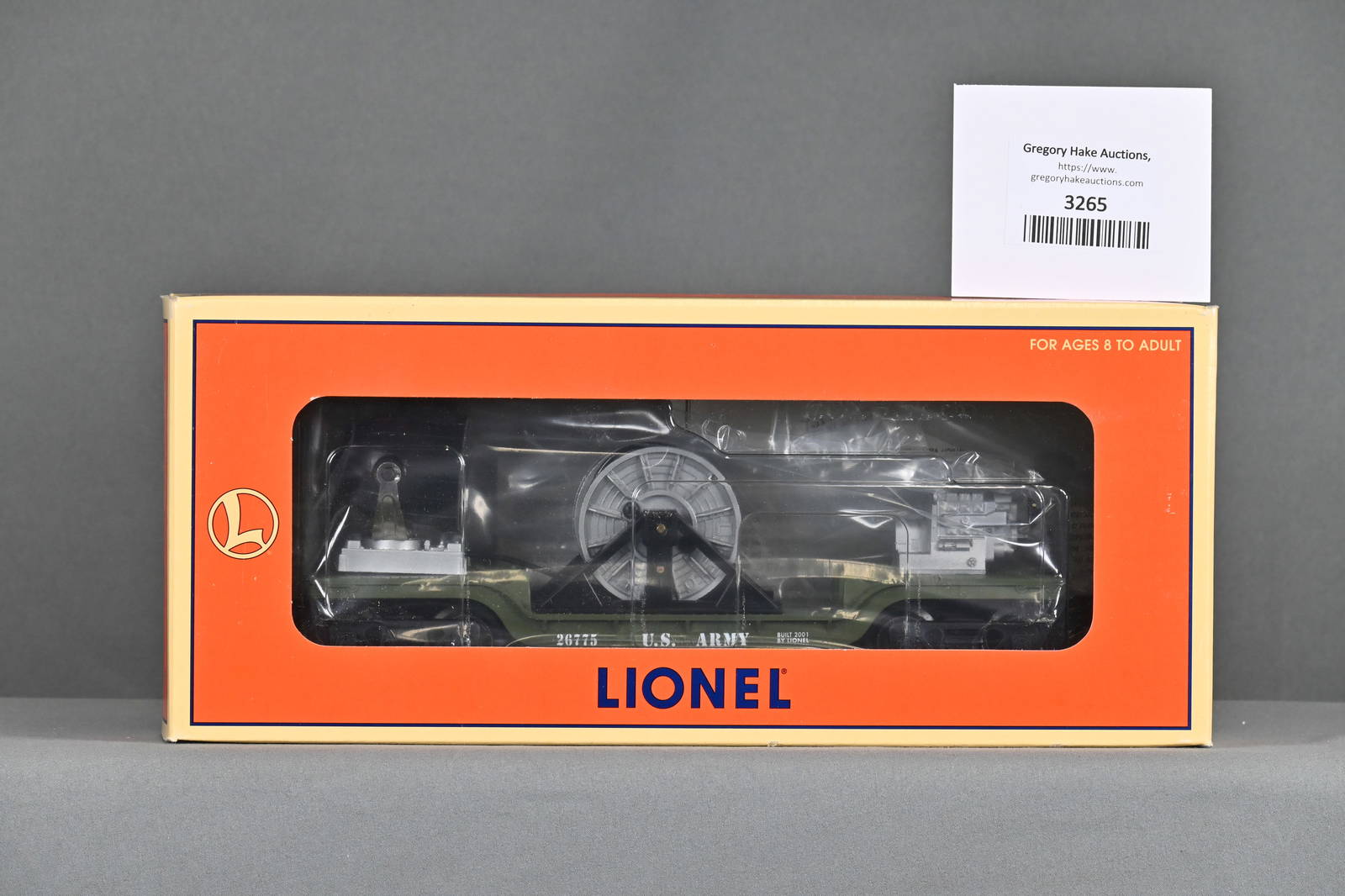 Lionel Lti 6-26775 Us Army Extended Searchlight Car W/ Ob Auction