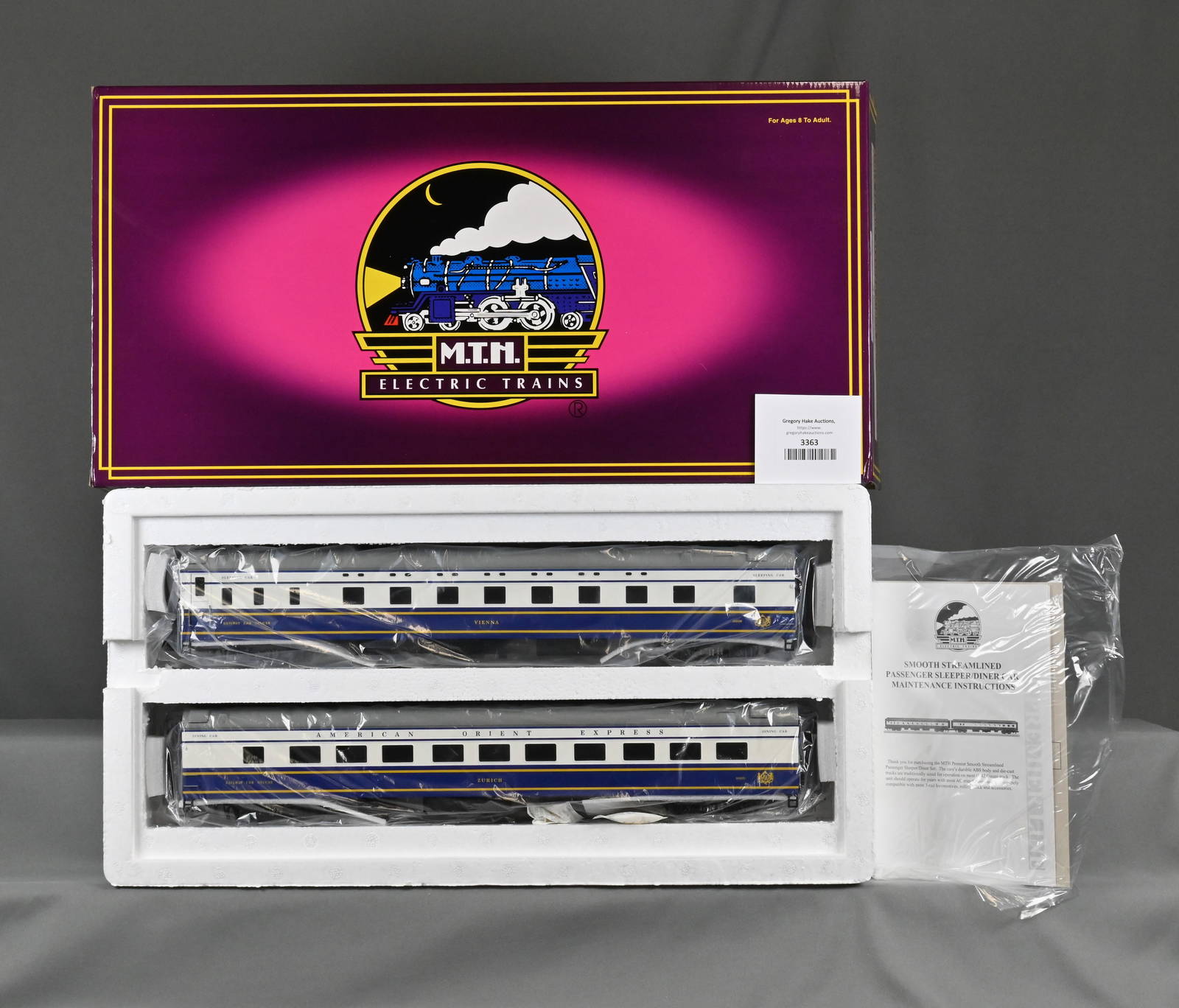 Mth 20-66009 Orient Express 2- Car 70' Abs Sleeper / Diner Passenger ...
