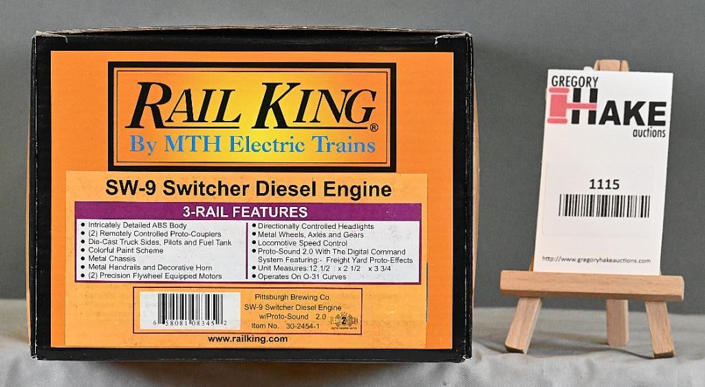 Mth 30-2454-1 Pittsburgh Brewing Co. Sw-9 Switcher Diesel Loco W/ Proto ...
