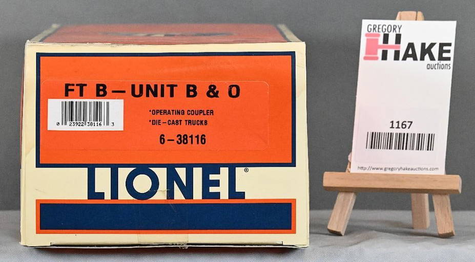 Lionel Lti 6 38116 B&o Ft B Unit Diesel Locomotive W/ Ob
