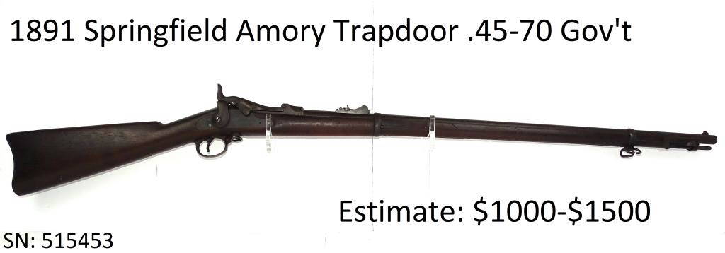 1891 Springfield Trapdoor .45-70 Gov't - Nov 27, 2022 | Full Clip ...