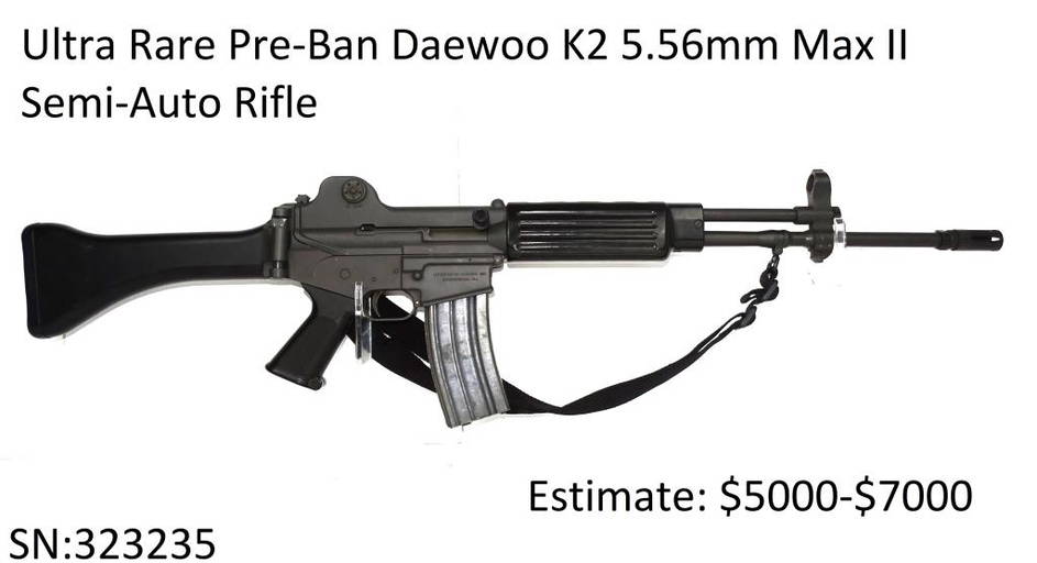 Ultra Rare Pre Ban Daewoo K2 5.56mm Max Ii Rifle