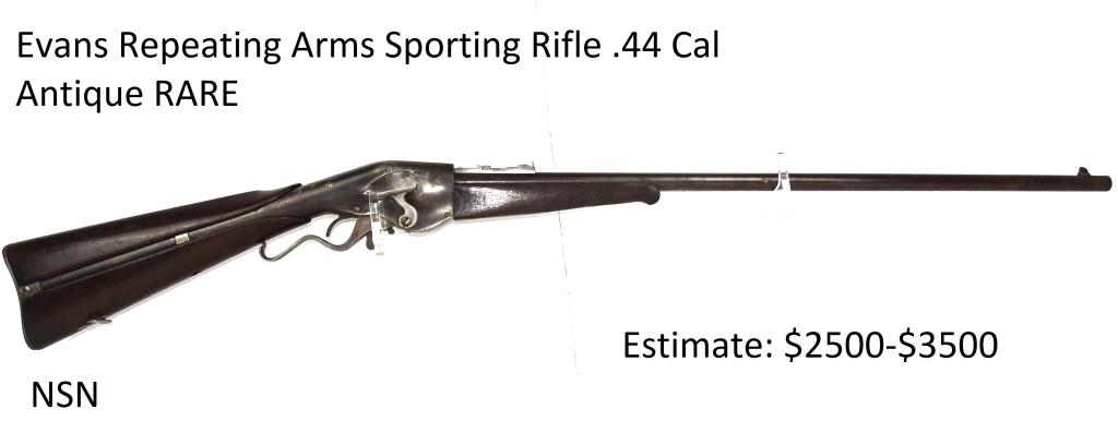 Evans Repeating Arms Sporting Rifle .44 Cal - Dec 17, 2022 | Full Clip ...