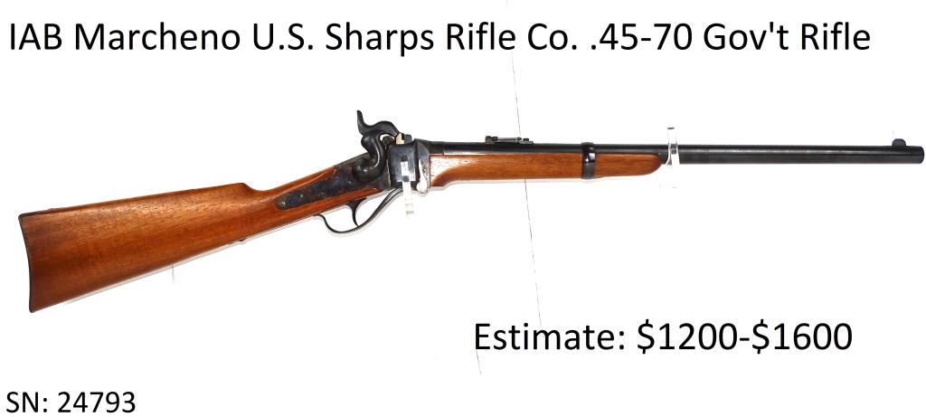 Iab Marcheno U.s. Sharps Rifle Co. .45 70 Gov't