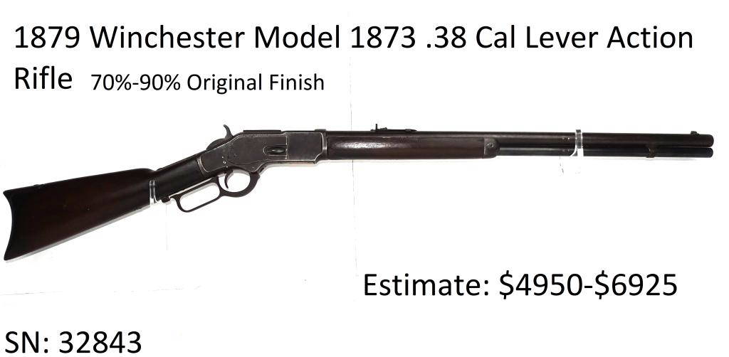 1879 Winchester Model 1873 .38 Cal Rifle (#20247) on Dec 18, 2022 ...