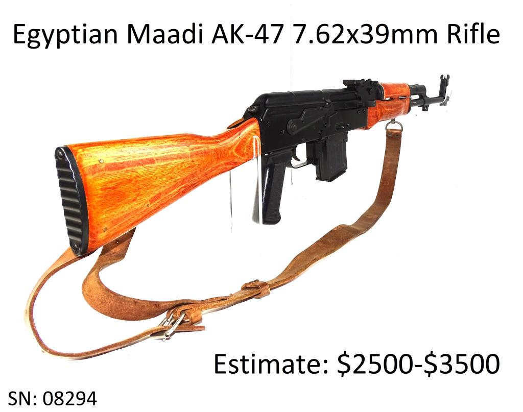 Egyptian Maadi AK-47 7.62x39mm Rifle (#6700D) on Jan 07, 2023 | Full ...