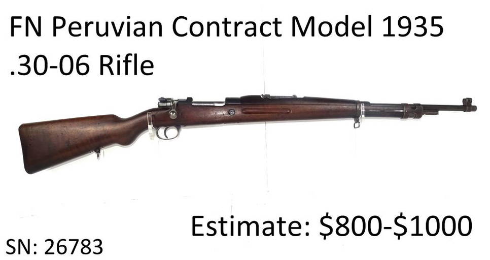 Fn Peruvian Contract Model 1935 .30 06 Rifle