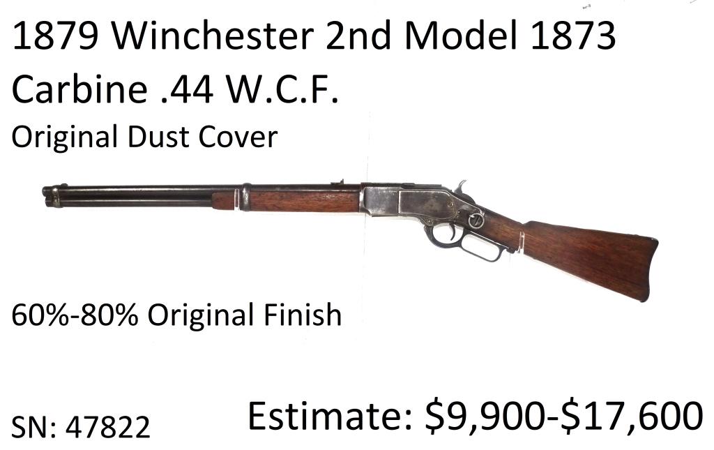1879 Winchester 2nd Model 1873 Carbine .44-40 WCF (#8400M) on Jan 21 ...