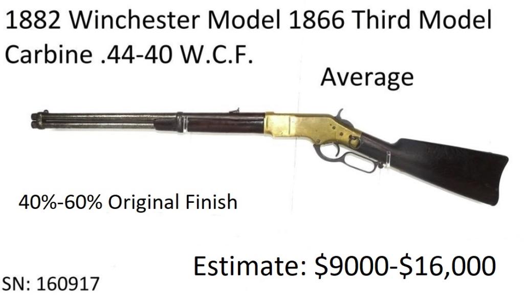 1882 Winchester Model 1866 3rd Model Carbine .44