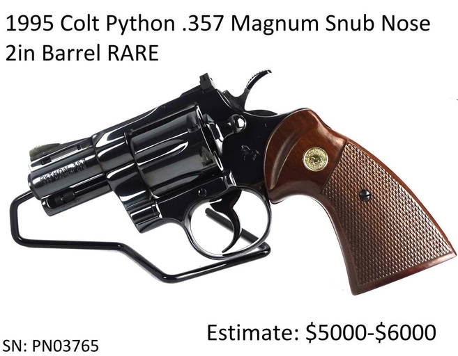 1995 Snub Nose Colt Python .357 Magnum RARE (#20389) on Feb 26, 2023 ...