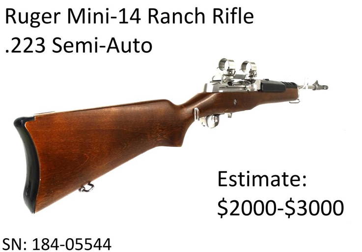 Ruger Mini-14 .223 Semi-Auto Ranch Rifle Stainless (#20392) on Feb 26 ...