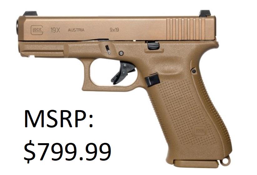 Glock G19X Gen 5 9mm FDE Pistol - Mar 05, 2023 | Full Clip Firearms in ...