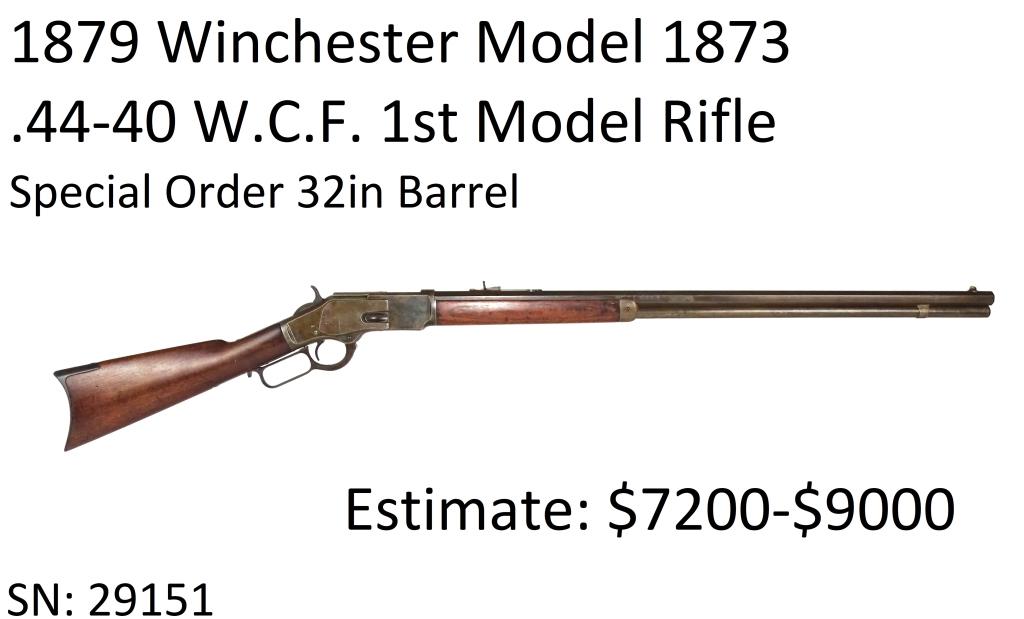 1879 Winchester Model 1873 .44 40 1st Model Rifle
