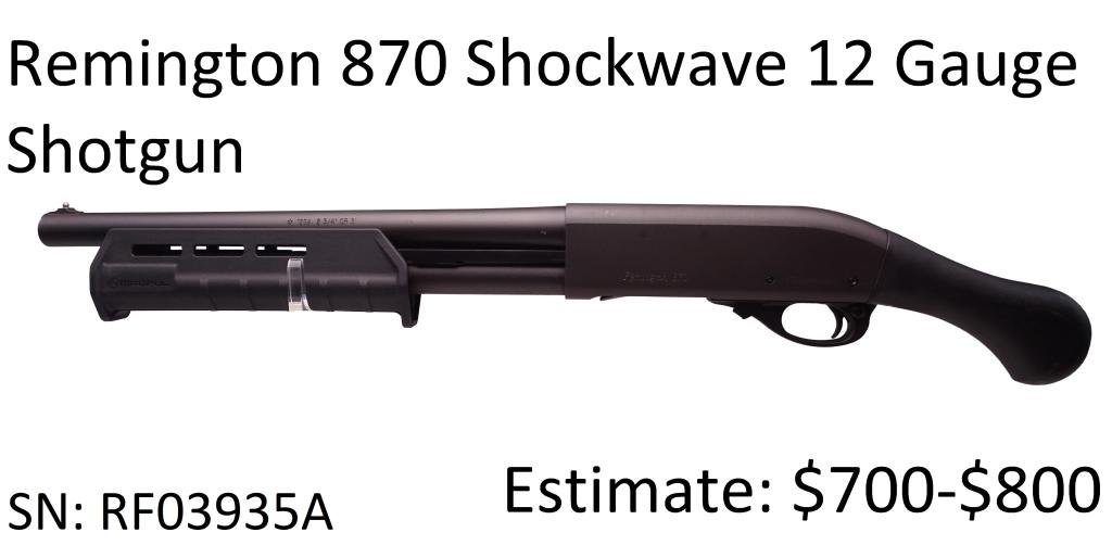 Remington 870 Shockwave 12 Ga Shotgun