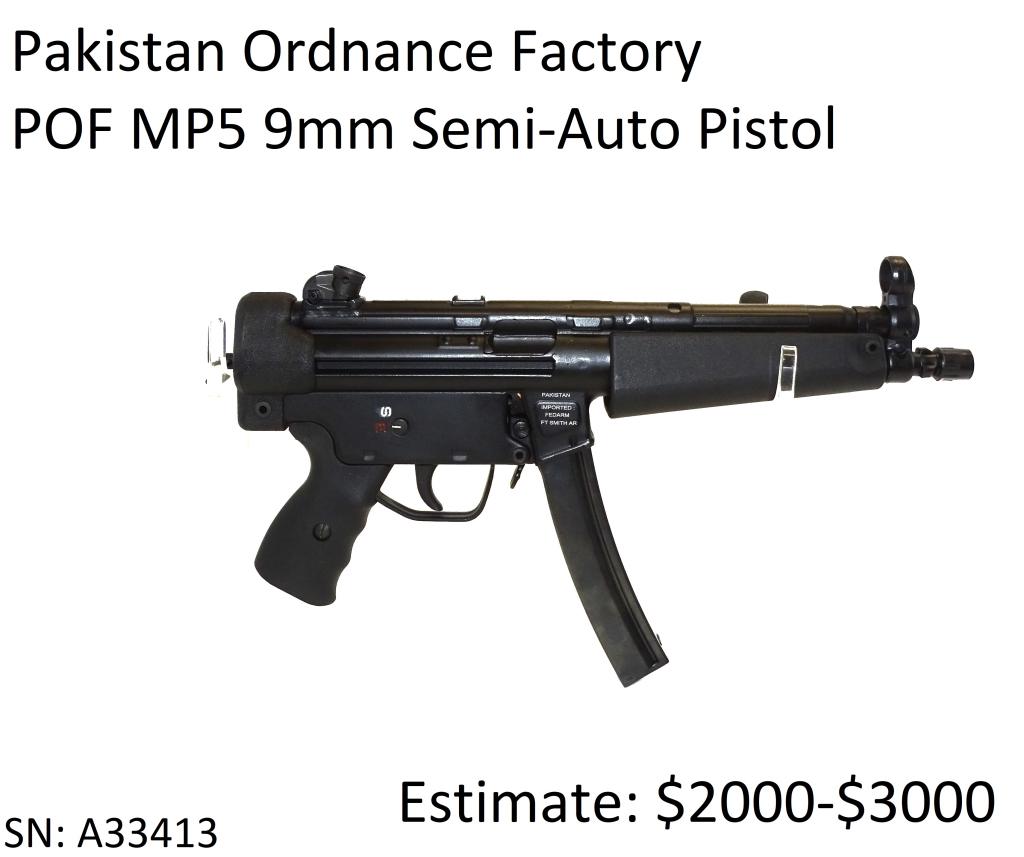 Pakistan Ordnance Factory Pof Mp5 9mm Semi Auto