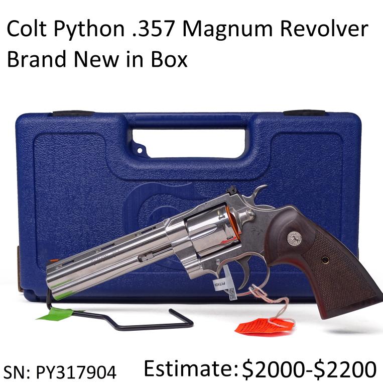 Colt Python .357 Magnum Revolver 6in Barrel