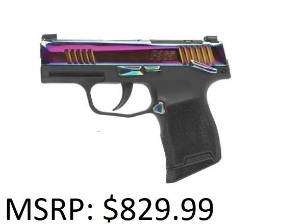 Sig Sauer P365 .380 Acp Rainbow Pistol