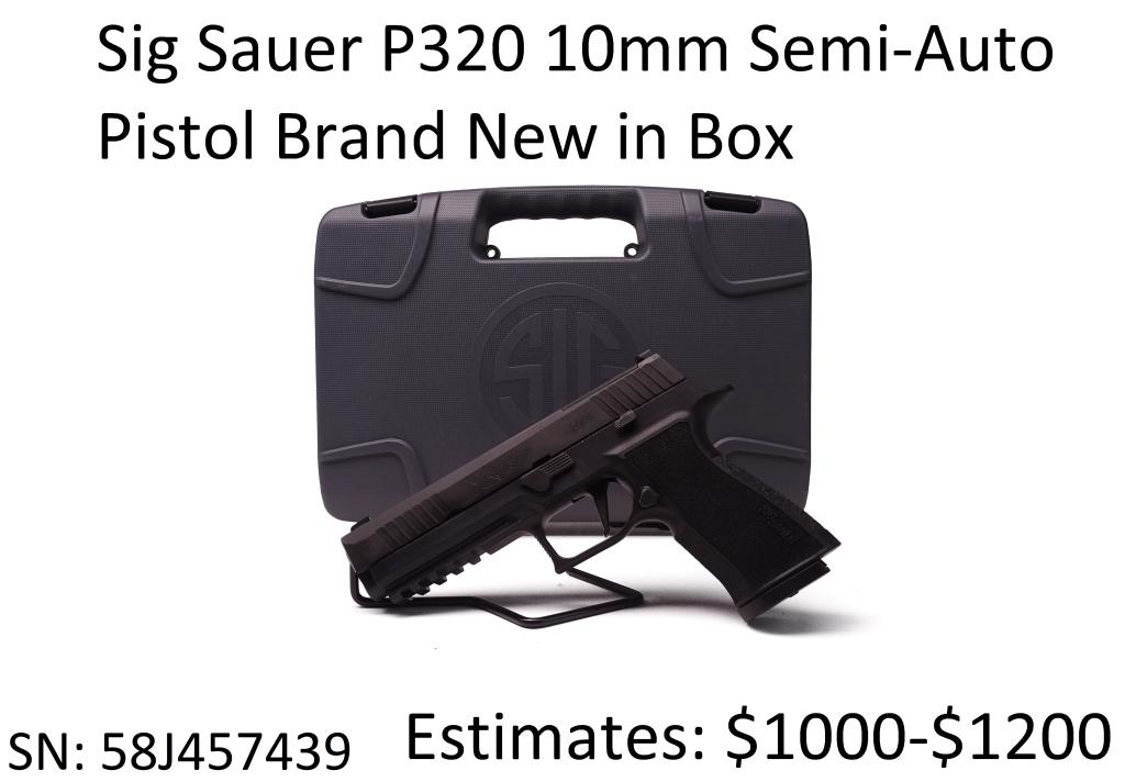 Sig Sauer P320 10mm Semi Auto Pistol