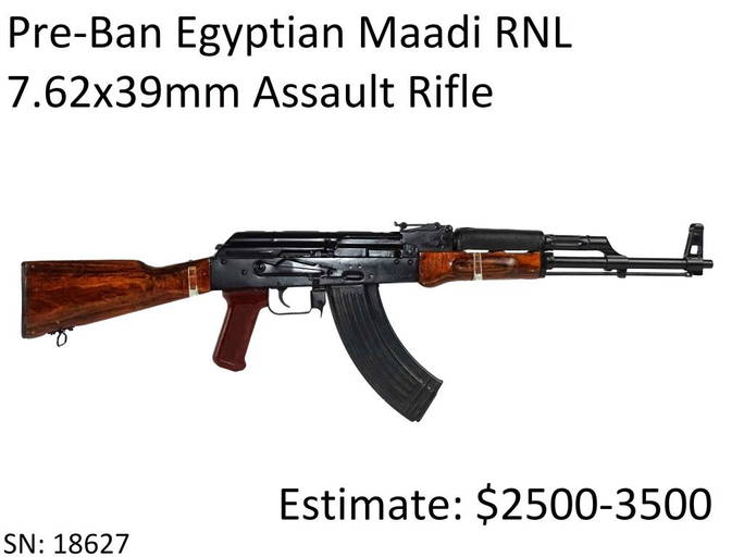 Pre Ban Egyptian Maadi Rnl 7.62x39mm Rifle
