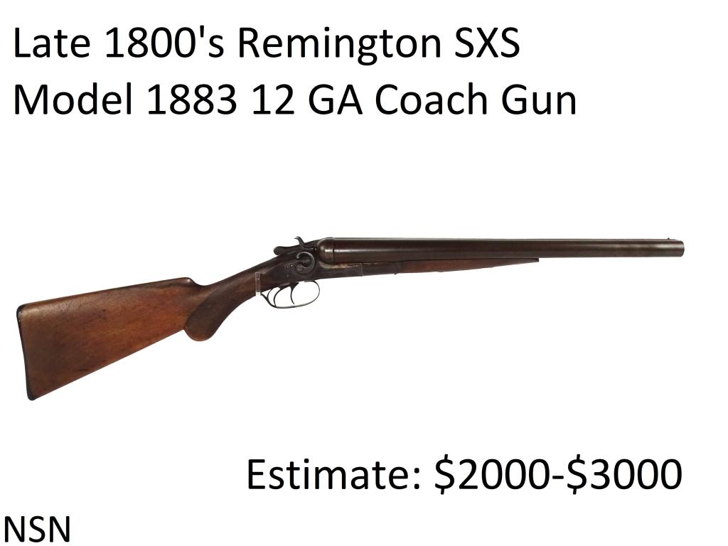 Late 1800's Remington Sks Model 1883 Coach Gun