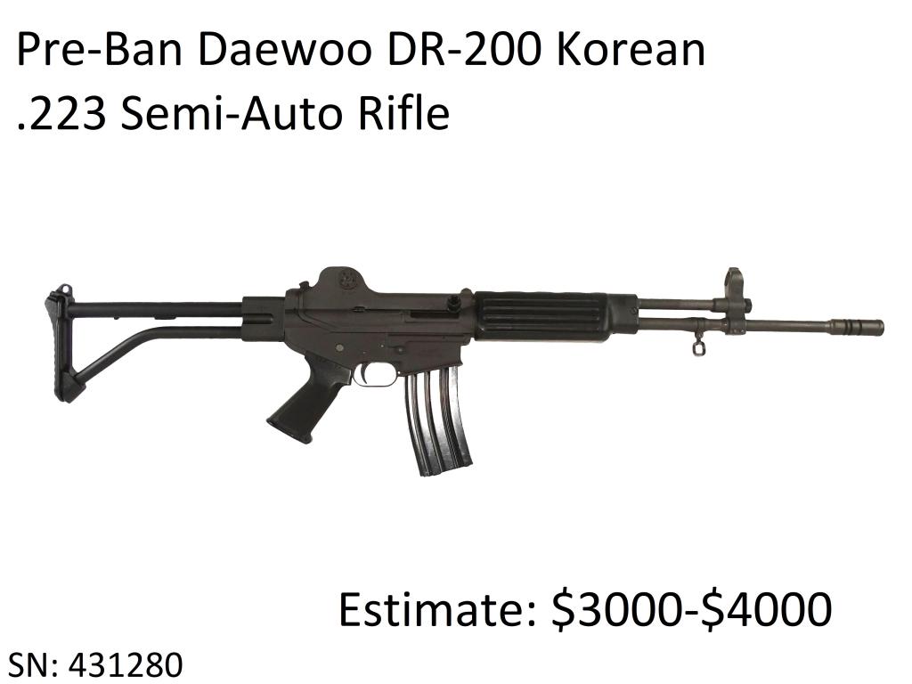Pre-ban Daewoo Dr-200 Korean .223 Semi-auto Rifle Auction