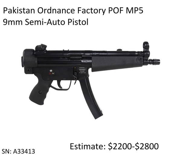 Pakistan Ordnance Factory Pof Mp5 Pistol