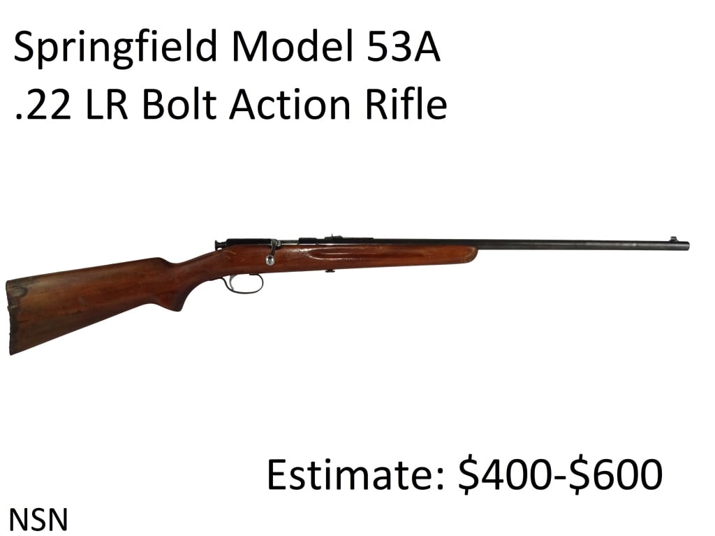Springfield Model 53a .22 Lr Bolt Action Rifle