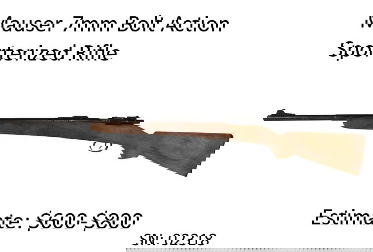 Mauser 7mm Bolt Action Sporterized Rifle