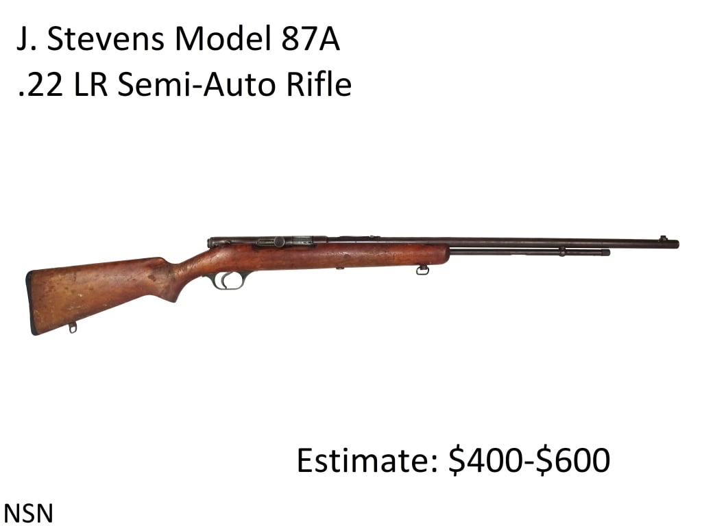 J. Stevens Model 87a .22 Lr Semi-auto Rifle Auction