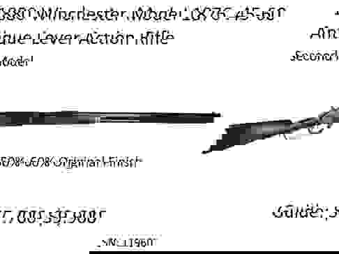 1880 Winchester Model 1876 .45-60 Antique Rifle Auction
