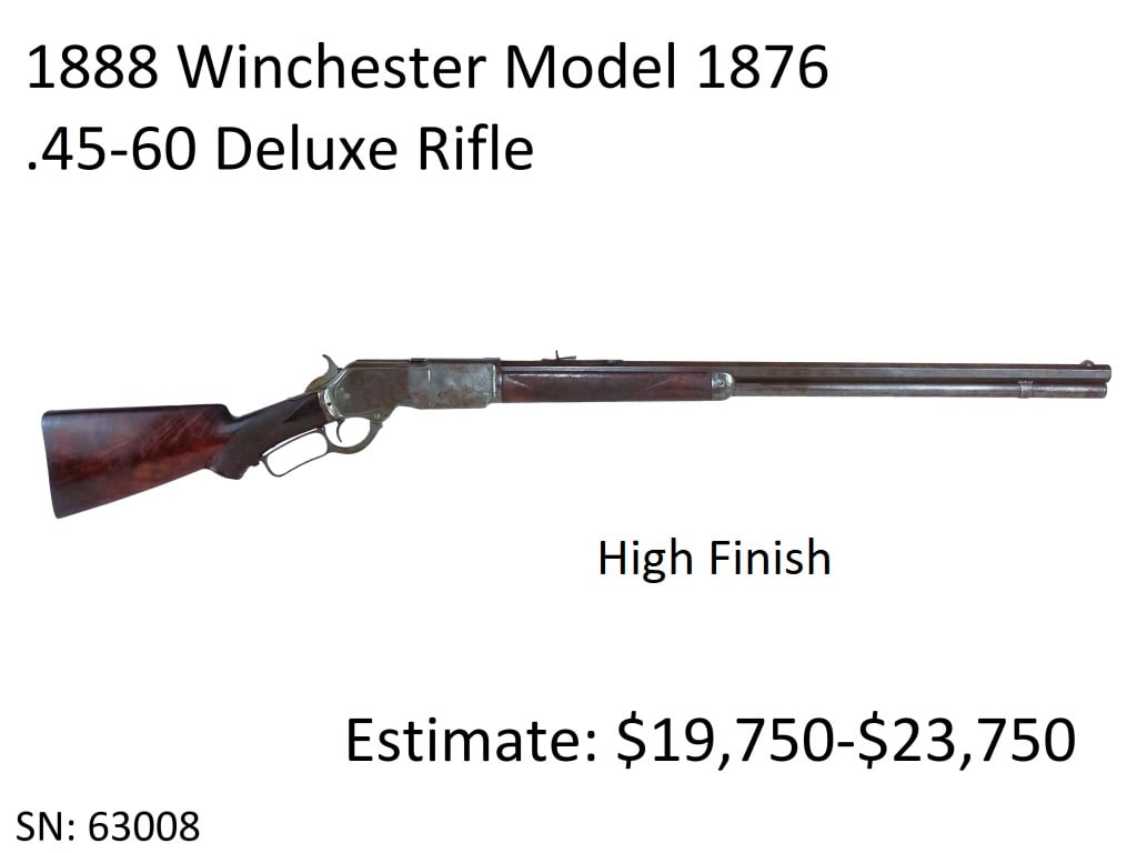 1888 Winchester Model 1876 .45-60 Deluxe Rifle Auction