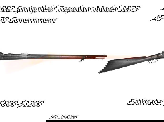 1882 Springfield Trapdoor Model 1873 .45 70 Gov't