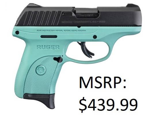 Ruger Ec9s 9mm Turquoise Semi-auto Pistol Auction